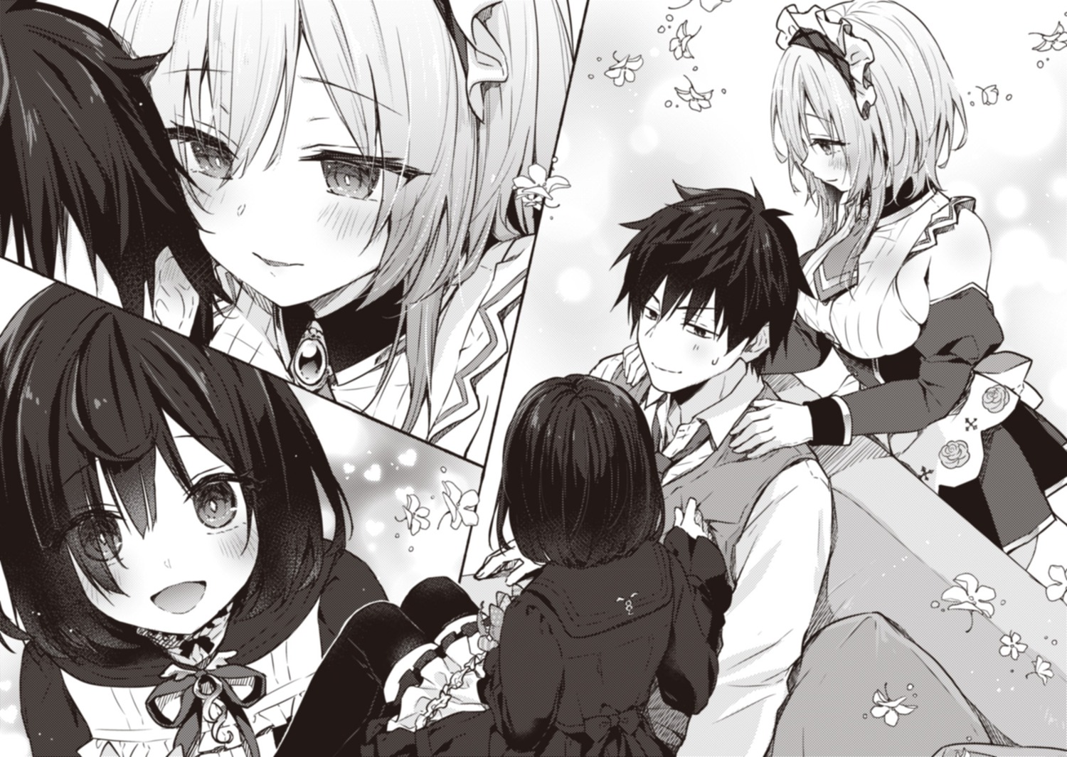 konomi liar liar himeji shirayuki shiina tsumugi maid monochrome thighhighs | #1074959 | yande.re